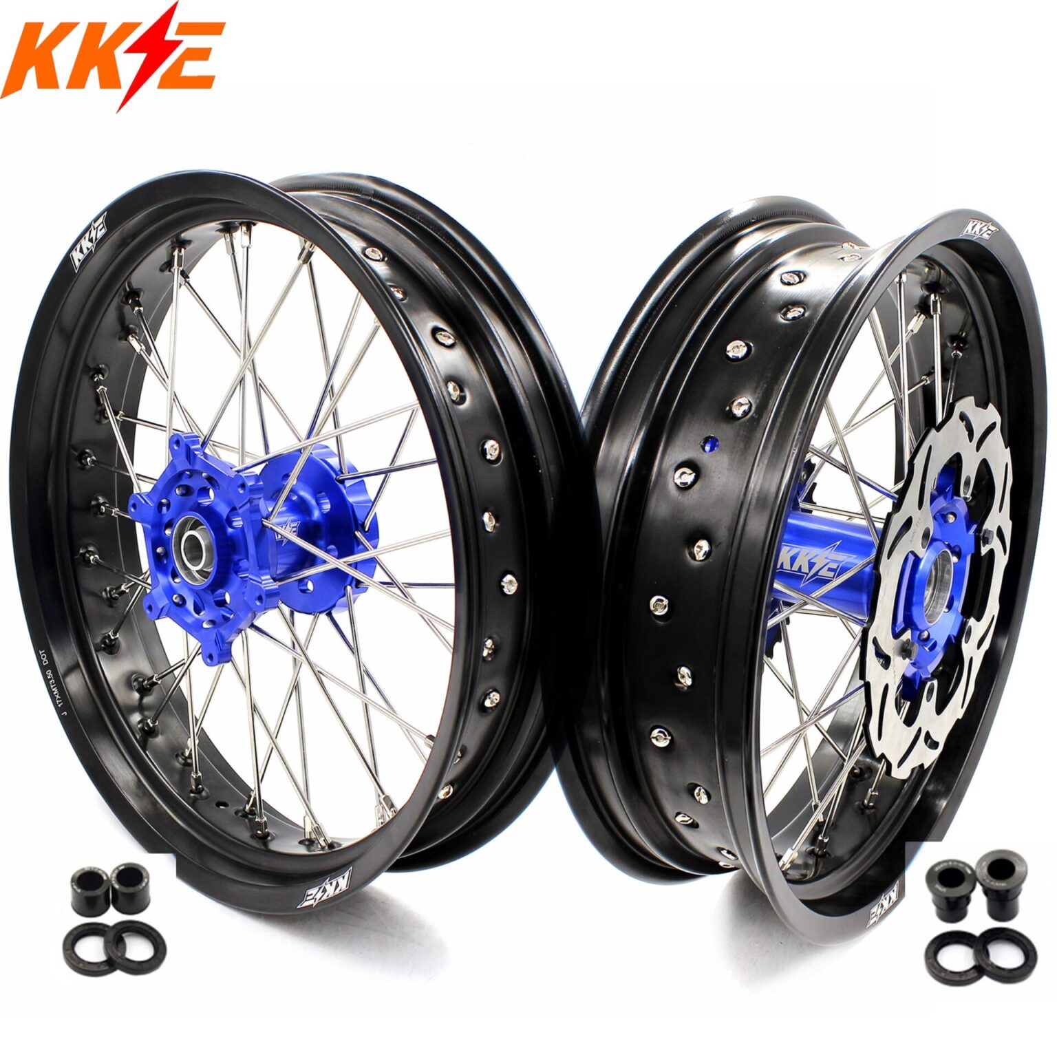 KKE 17 Inch CUSH Drive on Road Supermoto Wheels Rims For SUZUKI ...
