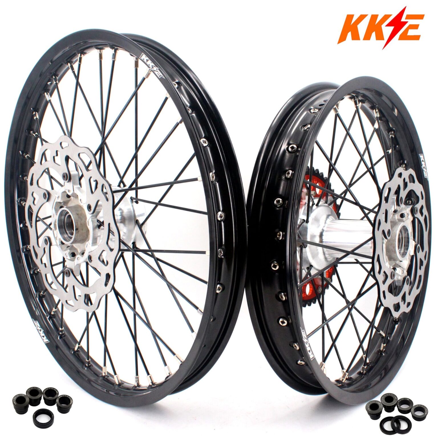 KKE 21/19 New Generation Cast Hubs Billet MX Wheels For KTM SX SX-F XC ...