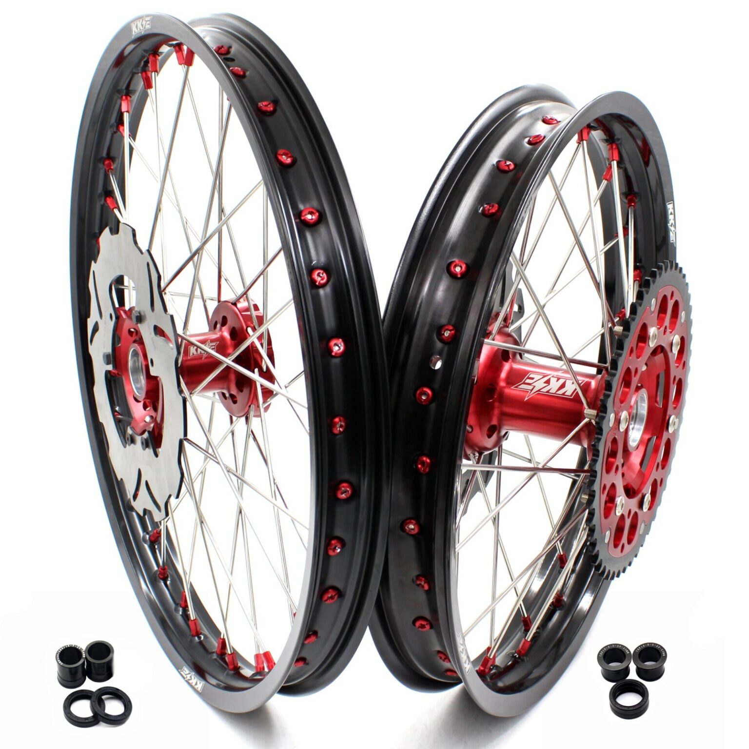 KKE 21/18 21/19 MX Wheels Rims Set For Honda XR400R 1996-2004 XR600R ...